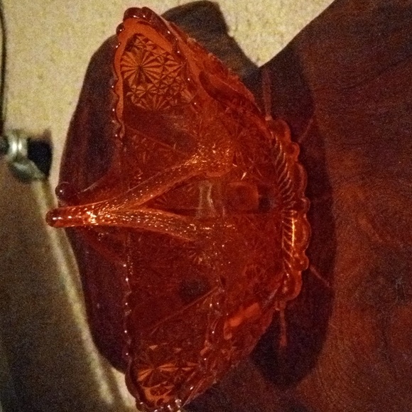 unbranded | Other | Amberina Glass Basket | Poshmark